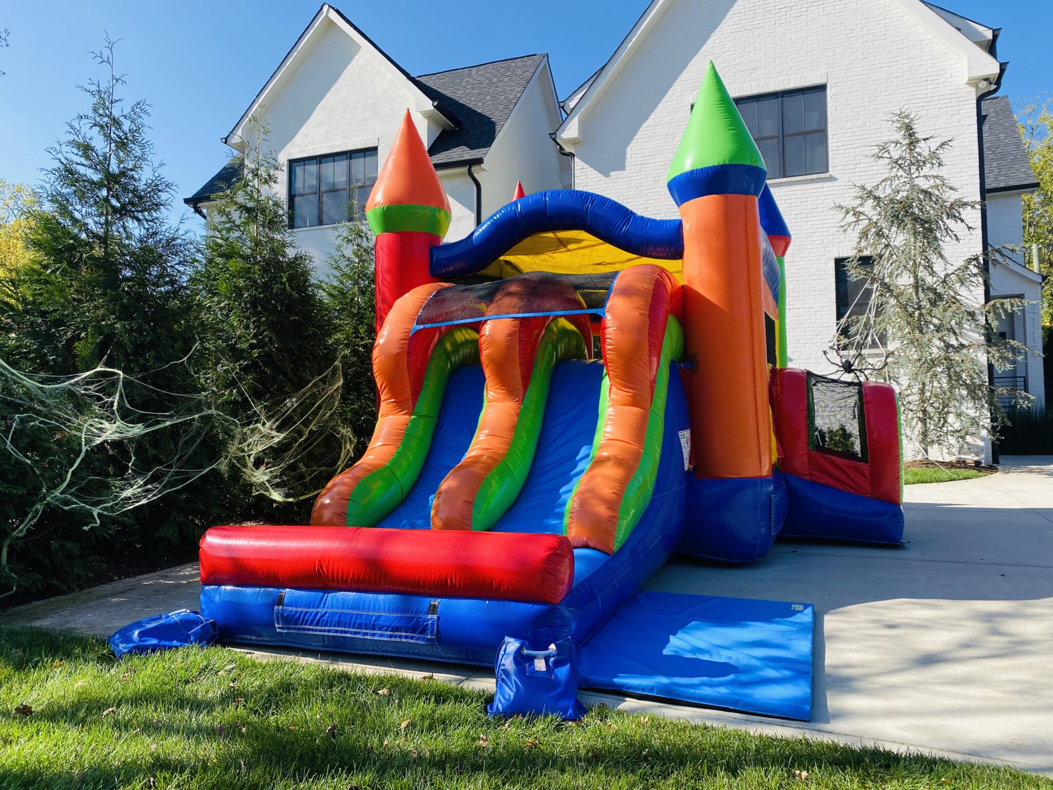 Dual Lane Bounce N' Slide Combo (Dry Slide) | Nashville Bounce Co.