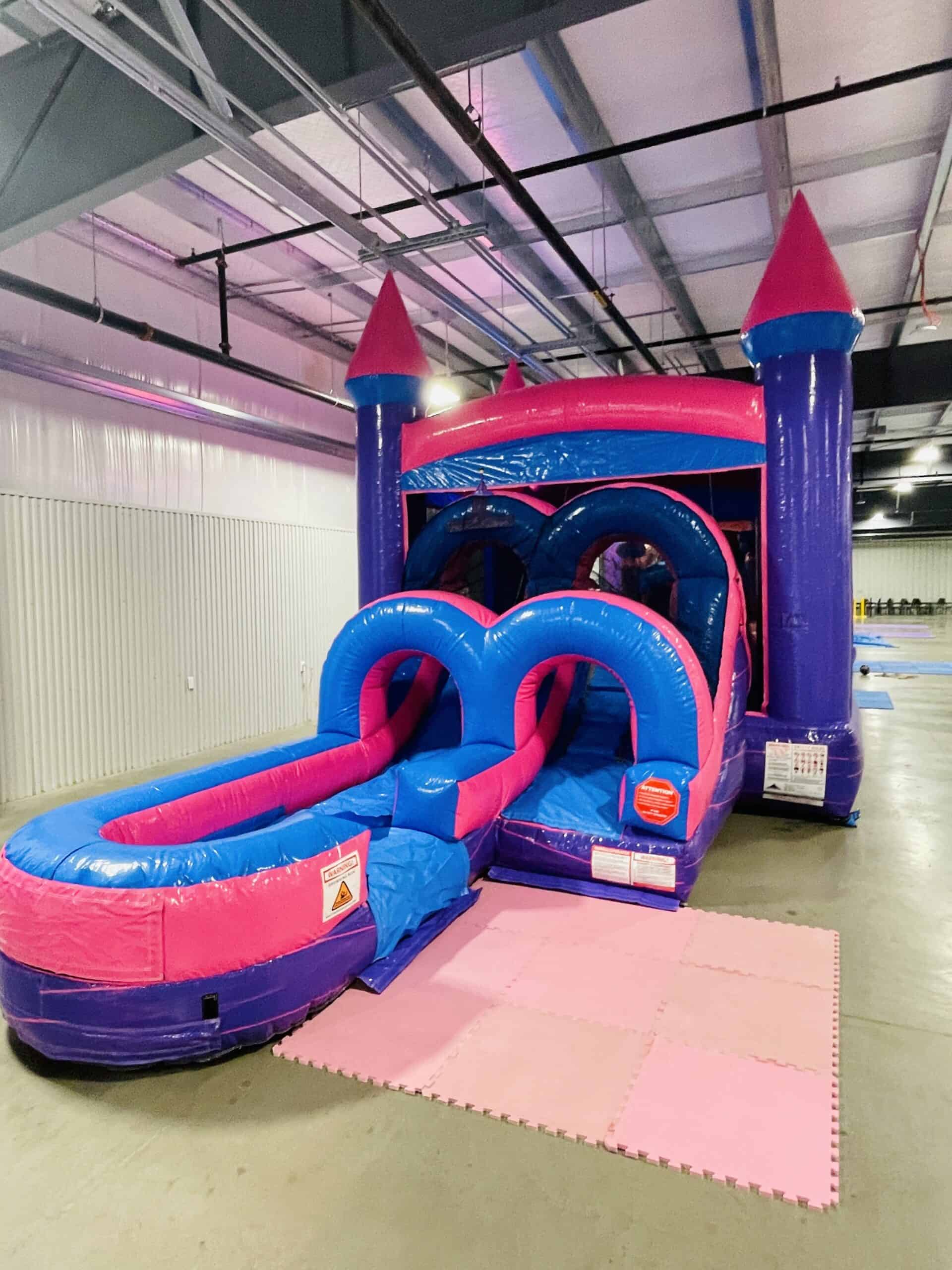 Single Lane Princess Bounce N' Slide (Wet or Dry) | Nashville Bounce Co.